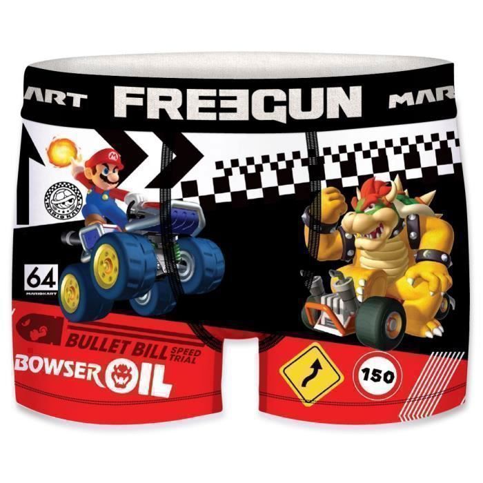 Boxer homme FREEGUN Mario Kart Mario Versus Bowser - Multicolore ...
