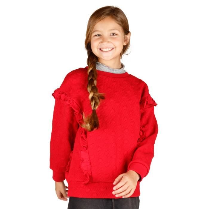 Pull-over pour fille. Mod. Jenguata Ref. 71622-400. Coleur rouge Rouge ...