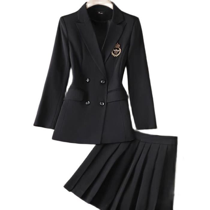 Jupe plissée Harajuku - Black[C9988] - Costume deux-pièces - Printemps ...