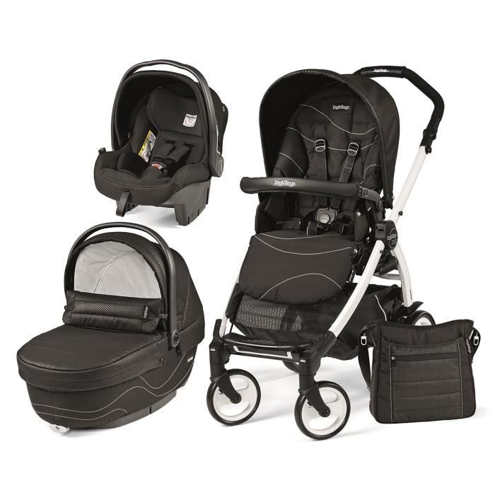 TRIO BOOK PEG PEREGO BLOOM BLACK (Chassis bp 51 blanc/noir) - Cdiscount ...