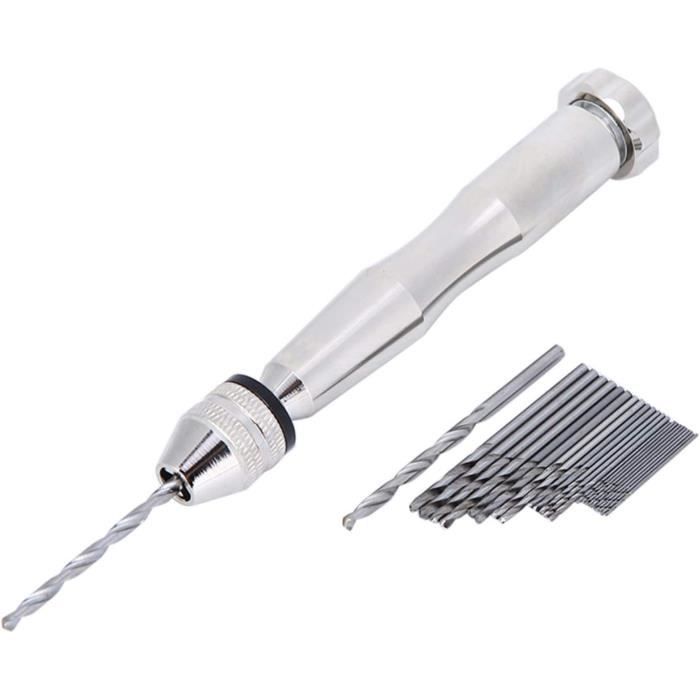 Perceuse Manuelle, Mini Perceuse À Main Avec 25 Micro Forets ...