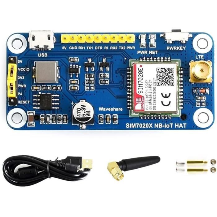 Nb-Iot Hat For Raspberry Pi And Jetson Nano Based On Sim7020E B1-B3-B5-B8-B20-B28 Bands For ...