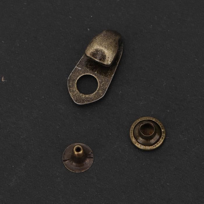 Crochets à lacets avec rivet - SONEW - Lot de 20 - Alliage - Blanc ...