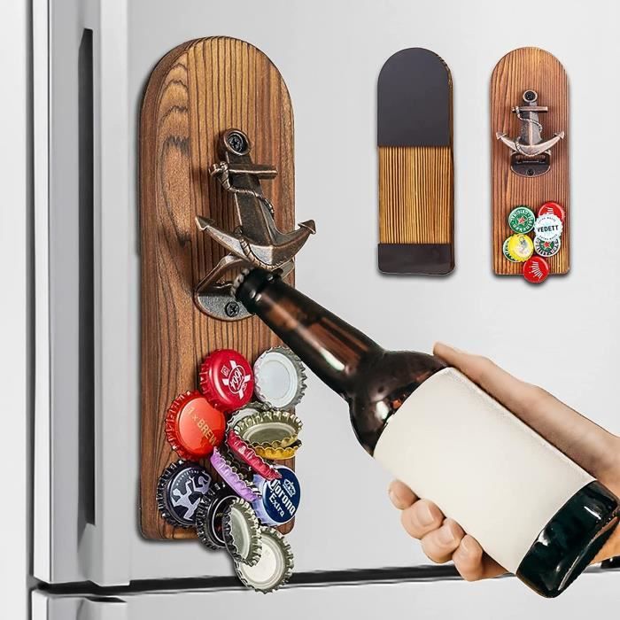 Magnétique Ouvre Bouteille Mural eois, Decapsuleur Mural Biere Vintage ...