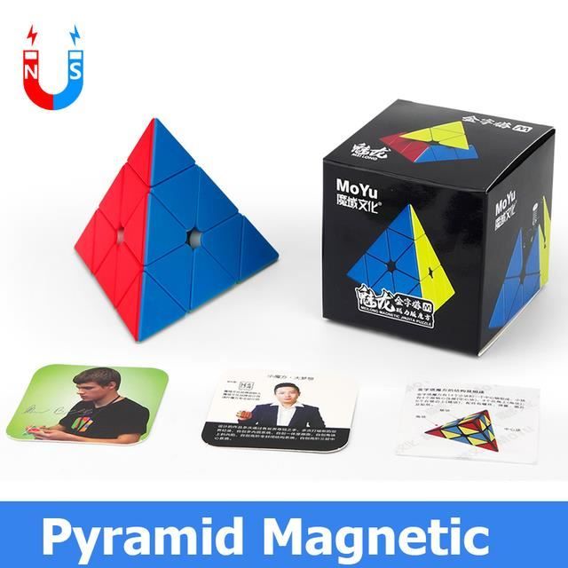 CASSE-TETE,Magnetci Pyramid--Cube Magique Rubix Professionnel, Jeu De ...