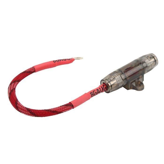 Câble de fusible d'amplificateur de voiture Câble de fusible sonore 8GA ...
