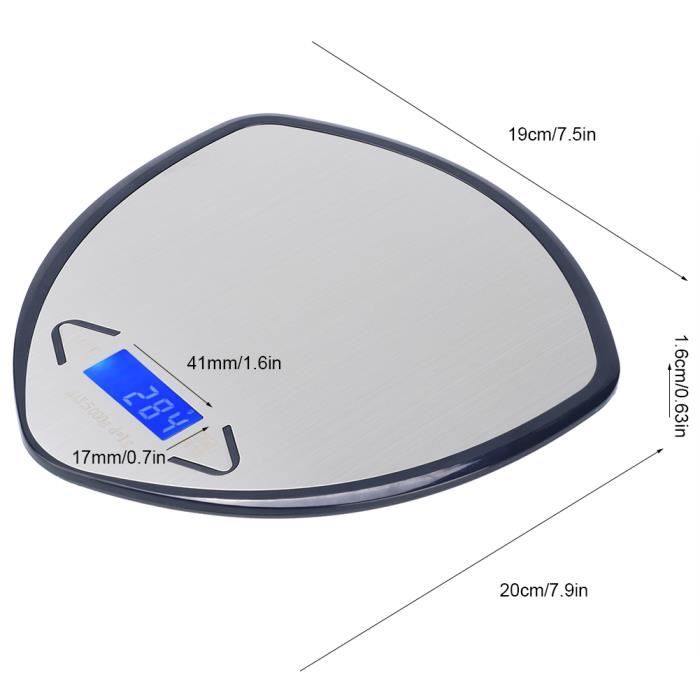 Balance de cuisine portable Intelligente balanceavec écran LCD 5Kg /1g ...