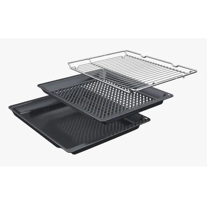 Four pyrolyse Softclose - BOSCH SER4 - HQG572BB3F - Noir - 8 modes de ...