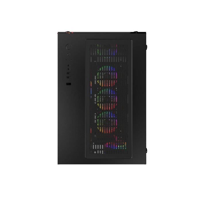 MRED - Boîtier PC Gamer ATX - Noir RGB Crystal Sea - Cdiscount Informatique