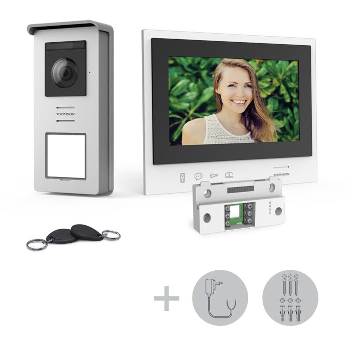 Visiophone filaire Smart Bracket 2 avec badges RFID - Thomson - 512263 ...