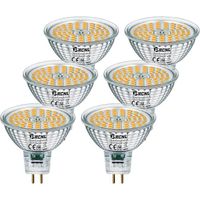 MR16 LED 12V GU5.3 Blanc Chaud 5W Ampoule Equivalent à 35W Halogène Lampe GU 5.3 2800K 400 Lumen ...