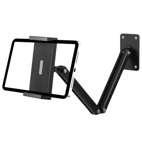 Support Mural Tablette en Aluminium,Pliable et Réglable, Support iPad ...
