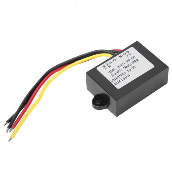 Cikonielf réducteur de tension Convertisseur de tension réducteur DC-DC 36V48V à 12V 8A Module d ...