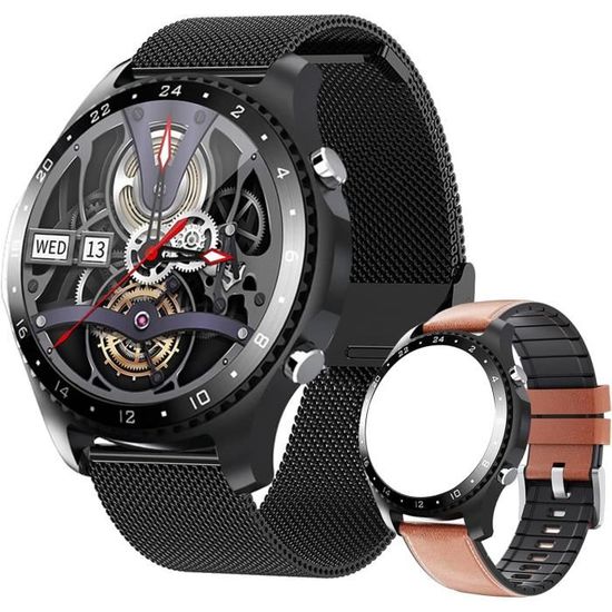 Montre Connectée Homme Avec Température Corporelle, Appels Bluetooth ...