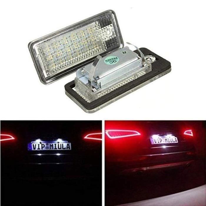 CALE - CALE DE MONTAGE - PLAQUE DE DESENLISEMENT Paire de feux de plaque d'immatriculation pour ...