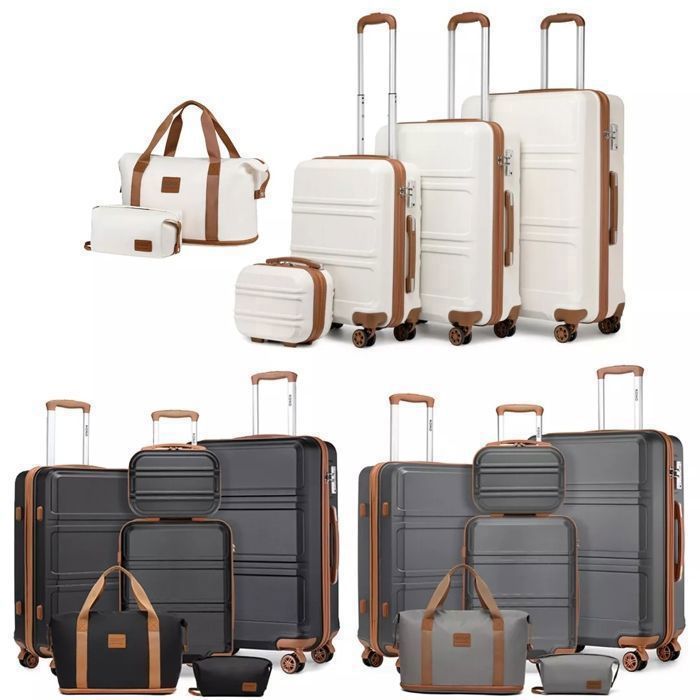 Set de valises de voyage - NOBRAND - Kono - Coque ABS rigide - 4 ...