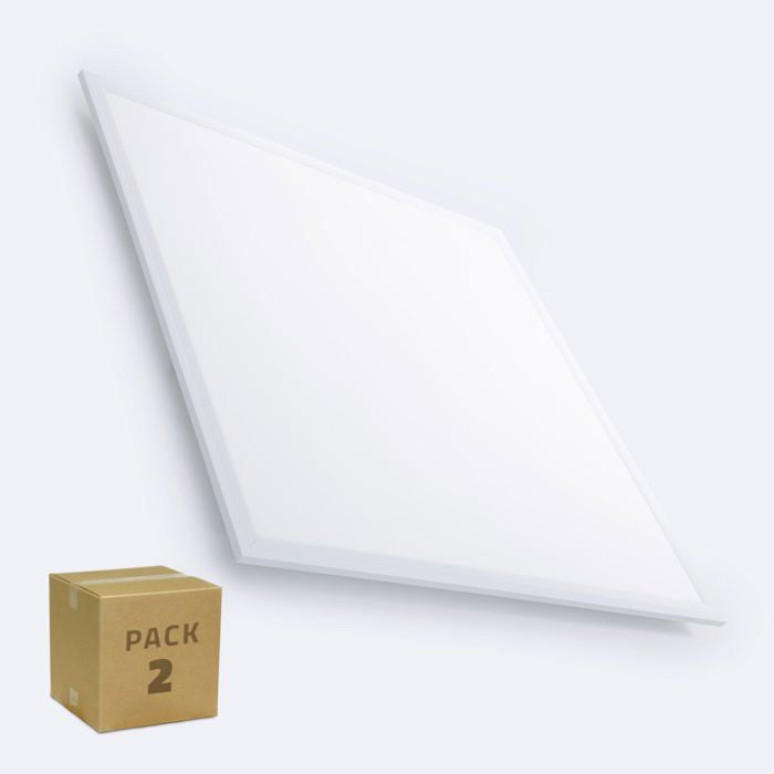 Pack de 2 Panneaux LED 60x60 cm 40W 4000lm 3000K PHILIPS Certadrive ...