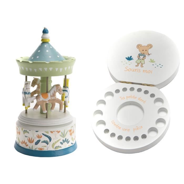 Carrousel Musical Enfant + Boîte à Quenottes Gaston le Caméléon ...