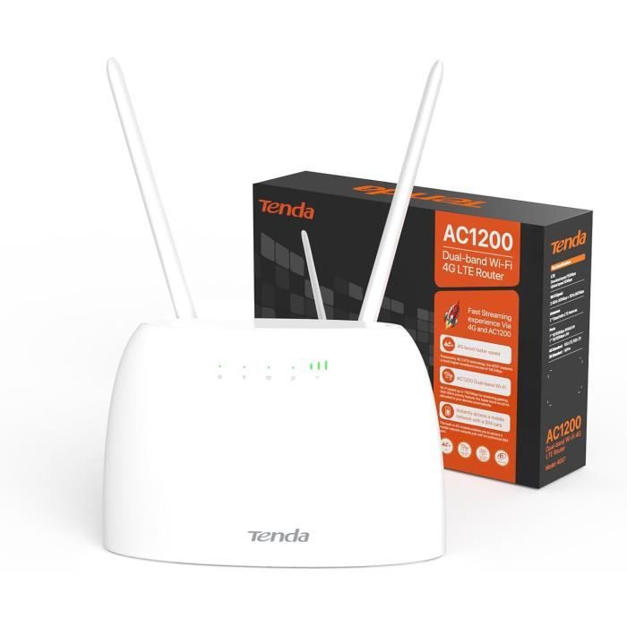 4G07 Box 4g Routeur, Modem 4G+ LTE Bi-Bande WiFi(5GHz:867 Mbps +2.4GHz ...