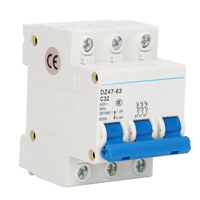 URB--Cikonielf Disjoncteur à montage sur rail DIN Disjoncteur 3P Montage sur rail DIN ...