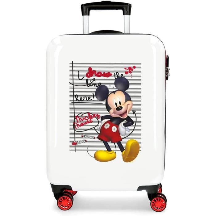 Valise Trolley Cabine - DISNEY - Mickey Draw the Line - Rouge ...