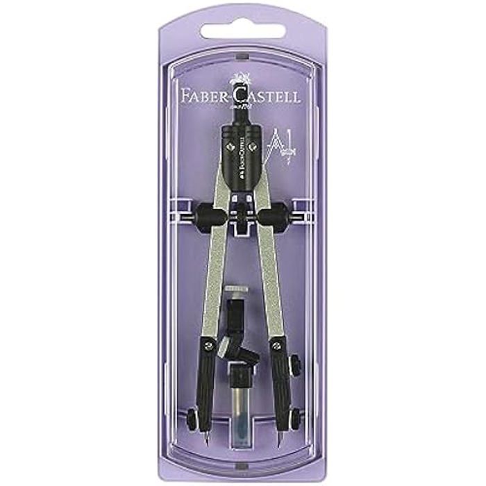 Faber-Castell 32722-8-L-P - Compas à réglage rapide avec vis centrale ...