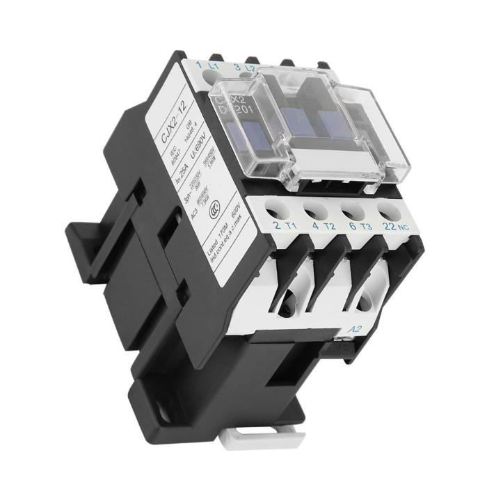 MSA Contacteur Électrique Cjx2-1201 Contacteur Ac À Montage Sur Rail ...