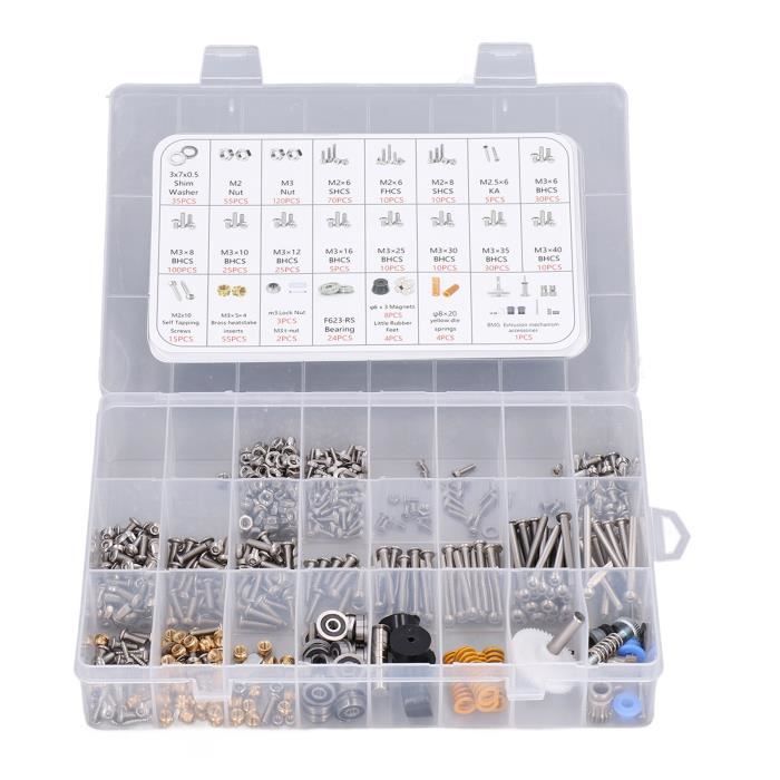 GOTOTOP 3D Printer Hardware Parts, Screws Nuts Washers 3D Printer ...