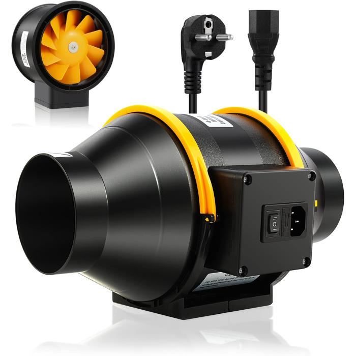 Extracteur d'air 100mm Réglable, 230V Ventilateur d'extraction ...
