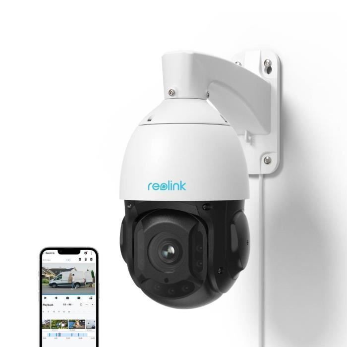 Reolink 8MP Caméra Surveillance RLC-823A 16X PoE Extérieure,360°Pan&90 ...