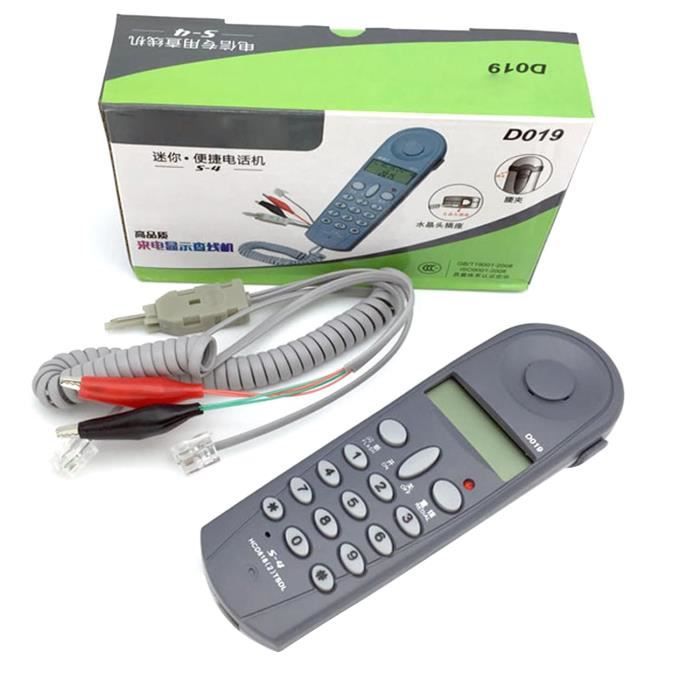 Ehskzjh D019 Kit Téléphone Fixe Filaire Sans Batterie Facile À Utiliser ...