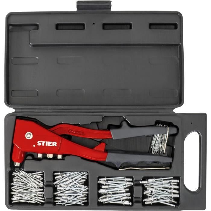 Riveteuse - SSS - STIER - Noir - Acier, aluminium, acier inoxydable ...