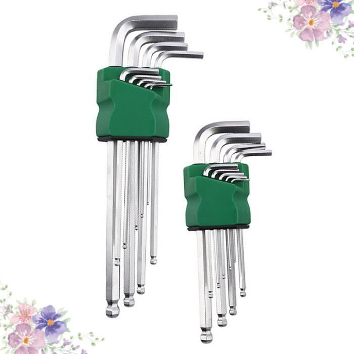 18PCS/Set Long L-Type Hex Key Head L-type Allen Wrench Multipurpose ...