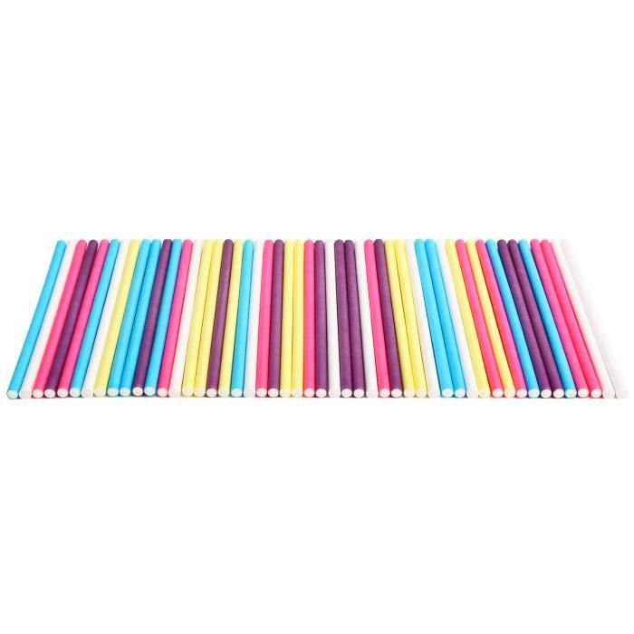 TMISHION bâton de sucette de couleur Bâtons de sucette papier de ...