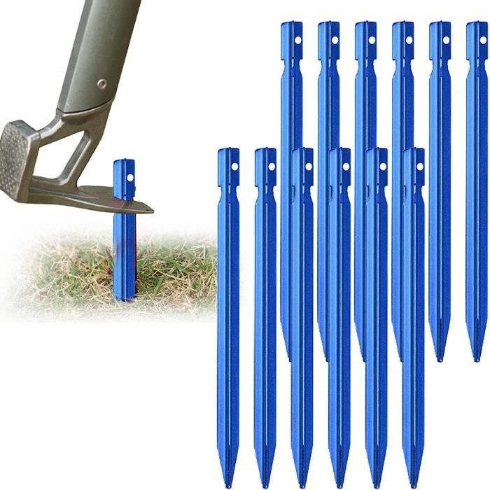 12 Piquets De Camping | Piquets De Tente En Alliage D'Aluminium De 18 ...