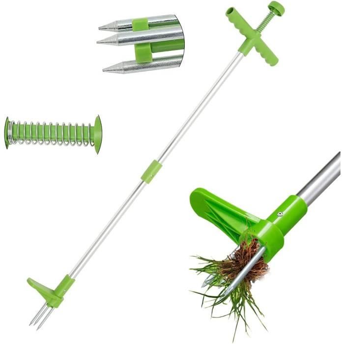Standing Plant Root Remover, Outil Desherbage Manuel Avec 3 Griffes ...