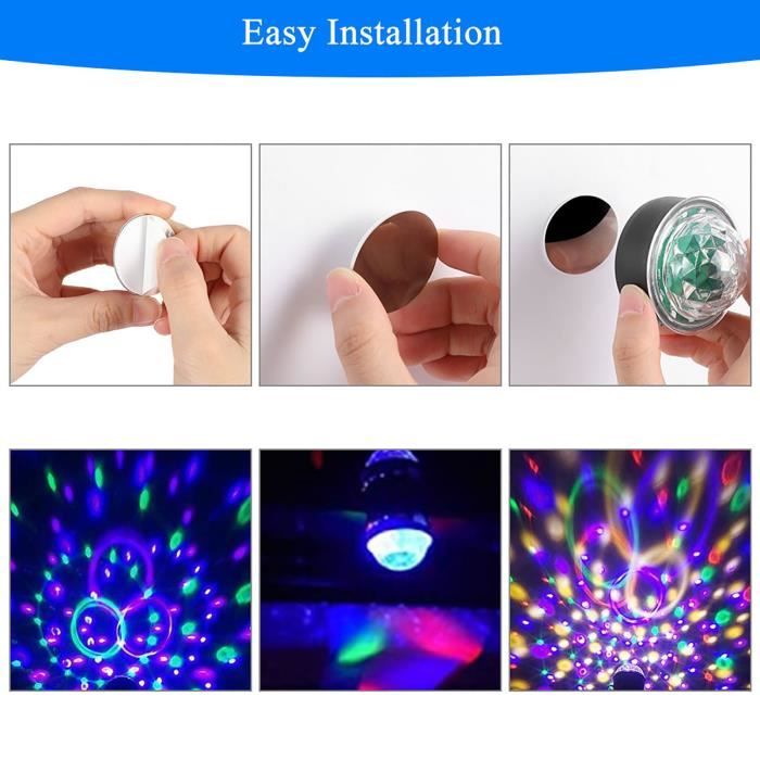 YOSOO LUMIÈRE MUSICALE RVB Lampe de charge musicale MINI RGB avec ...