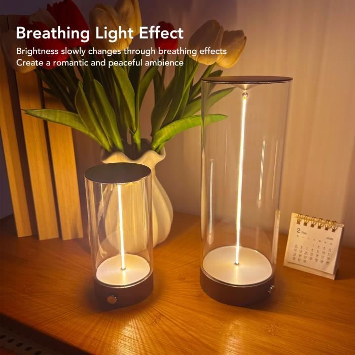 Veilleuse de chevet Lampe de chevet LED tactile à intensité réglable, chargement USB, lampe ...