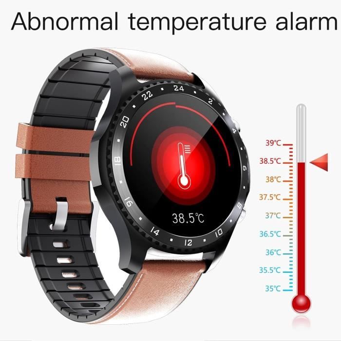 Montre Connectée Homme Avec Température Corporelle, Appels Bluetooth ...