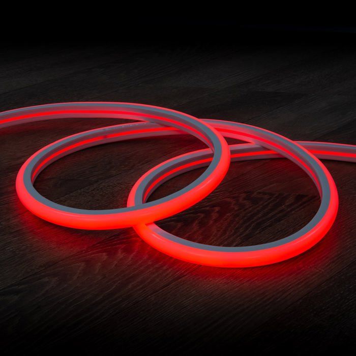 Ruban LED Néon Dimmable 220V Rouge Semi-Circulaire 180deg 7.5W/m Coupe ...