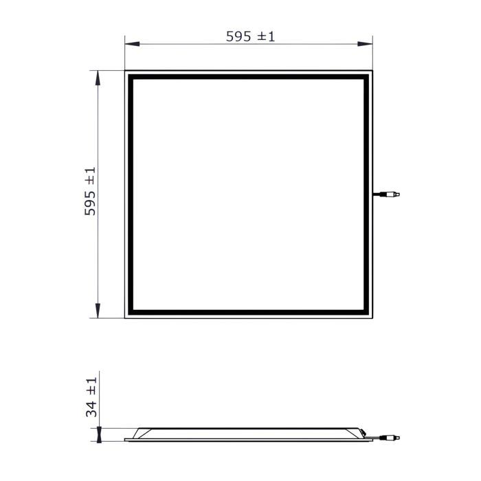 Pack de 2 Panneaux LED 60x60 cm 40W 4000lm 3000K PHILIPS Certadrive ...