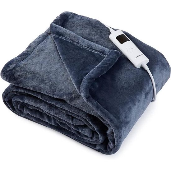 Couverture Chauffante Electrique Plaid Chauffant Electrique avec 3H ...