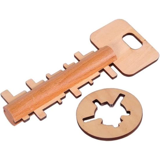 Adultes 3D en Bois Kong Ming Serrure à clé Casse-tête Puzzle éducatifs ...