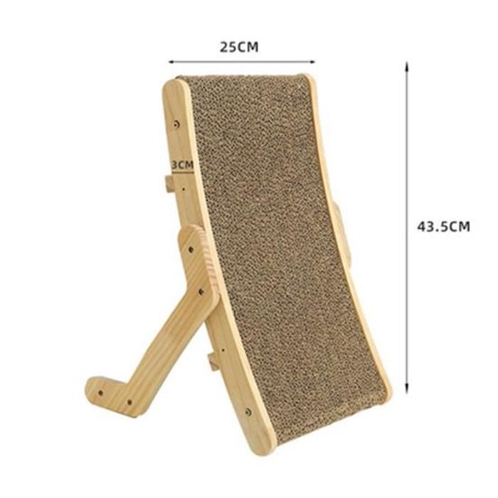 Griffoir,Carton à gratter en bois pour chat,canapé-lit,griffes de ...