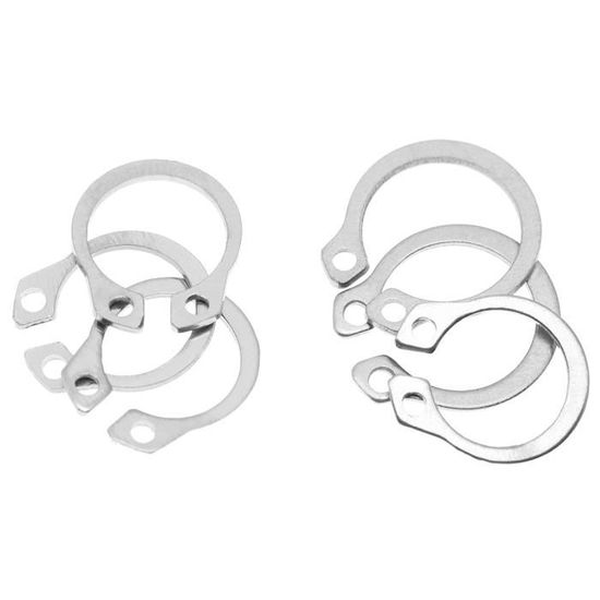 Cikonielf anneau élastique Lot de 120 assortiments de circlips en acier ...