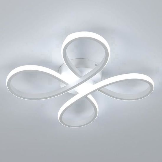 Dorlink® Plafonnier LED Moderne 28W - Éclairage Salon/Chambre - 6000K ...