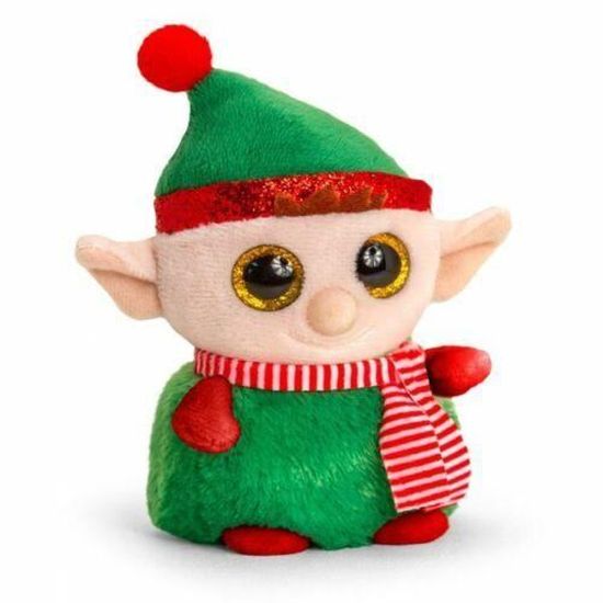 Peluche Keel Toys Mini Motsu édition de Noël 10 cm lutin vert ...