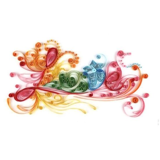 Cadeau,13pcs papier Quilling Kits Gradient Colors Quilling Art Paper ...