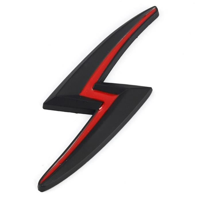 Autocollant 3D en métal S Lightning Logo Badge emblème de carrosserie ...