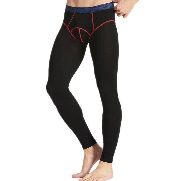 String-tanga,Sous-vêtement thermique pour homme,leggings modaux,pantalons longs Johns chauds ...